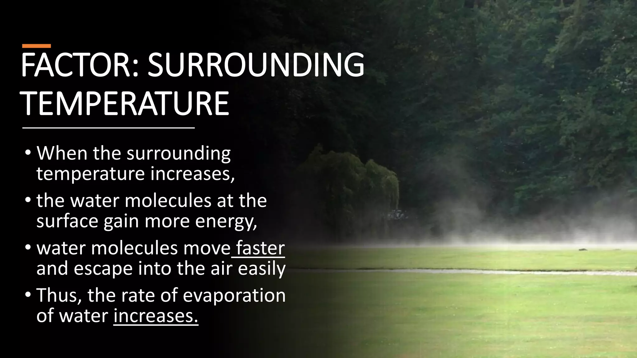 Evaporation of water Science KSSM Form 2 | PPT