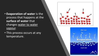 Evaporation of water Science KSSM Form 2 | PPTX