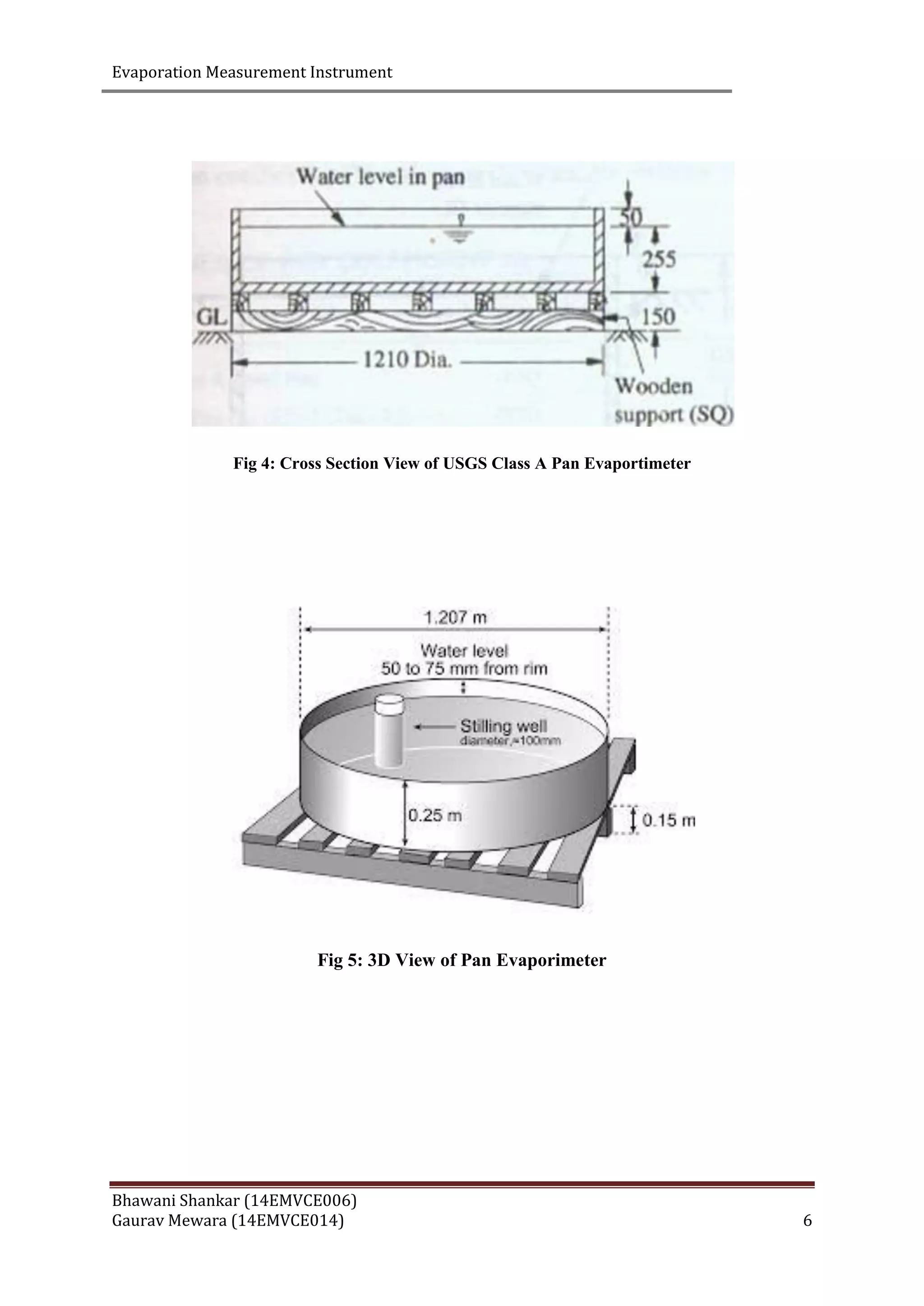 Evaporation pan meter | PDF