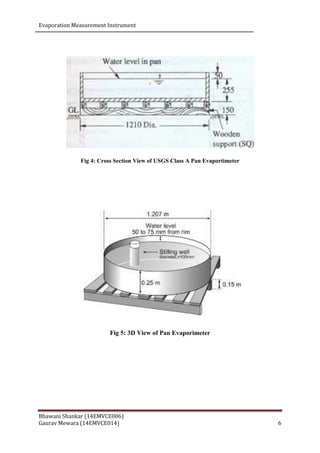 Evaporation pan meter | PDF