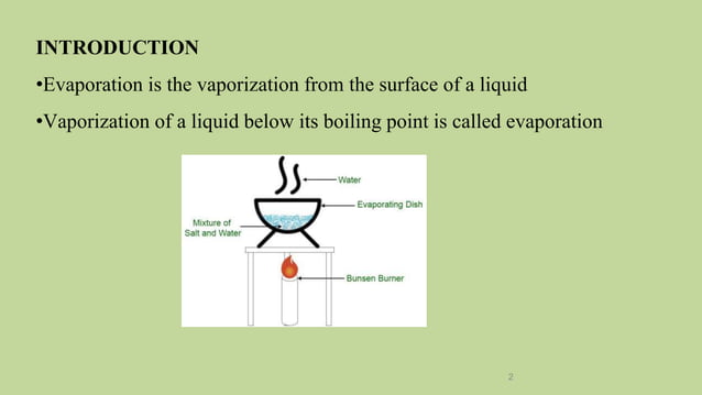 EVAPORATION PHARMACEUTICAL PROCESS CHEMISTRY.pptx | Chemistry | Science