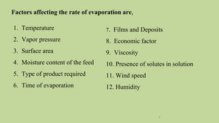 EVAPORATION PHARMACEUTICAL PROCESS CHEMISTRY.pptx