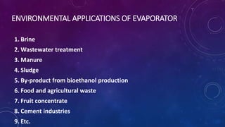 Evaporation process | PPTX
