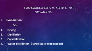 Evaporation process | PPTX