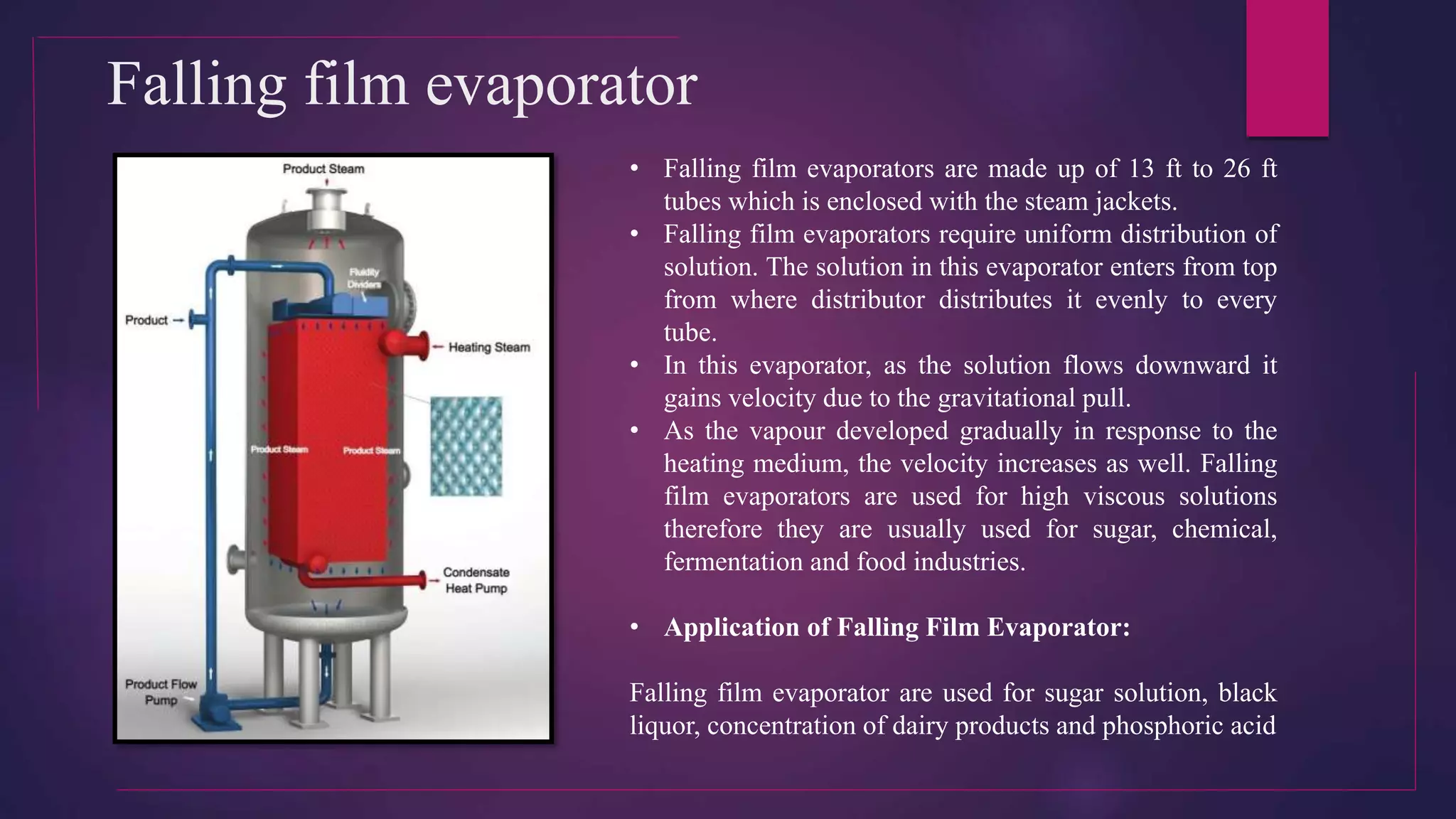 EVAPORATION: Properties of Liquids, Heat and Mass Balance in Single ...