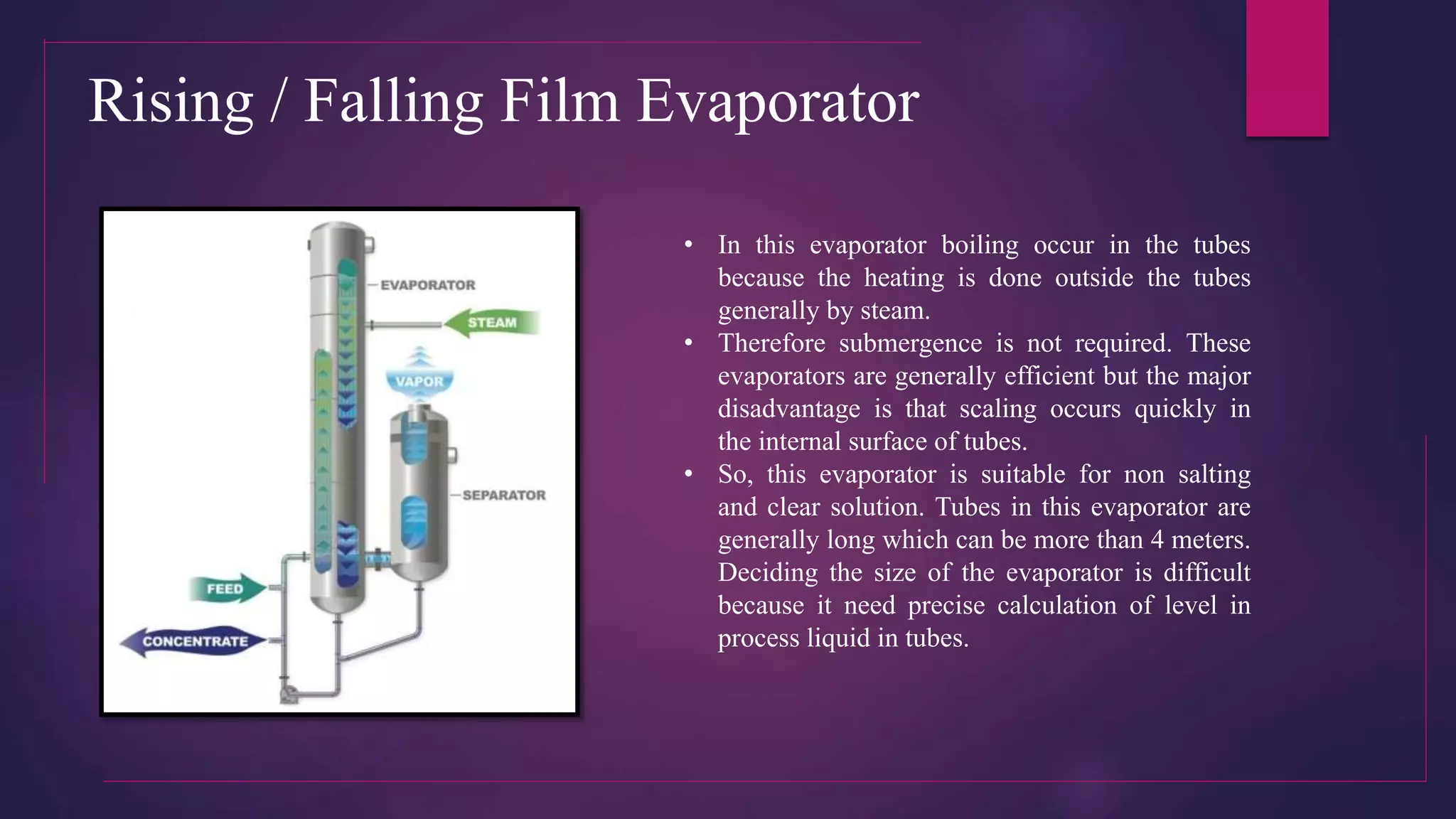 EVAPORATION: Properties of Liquids, Heat and Mass Balance in Single ...