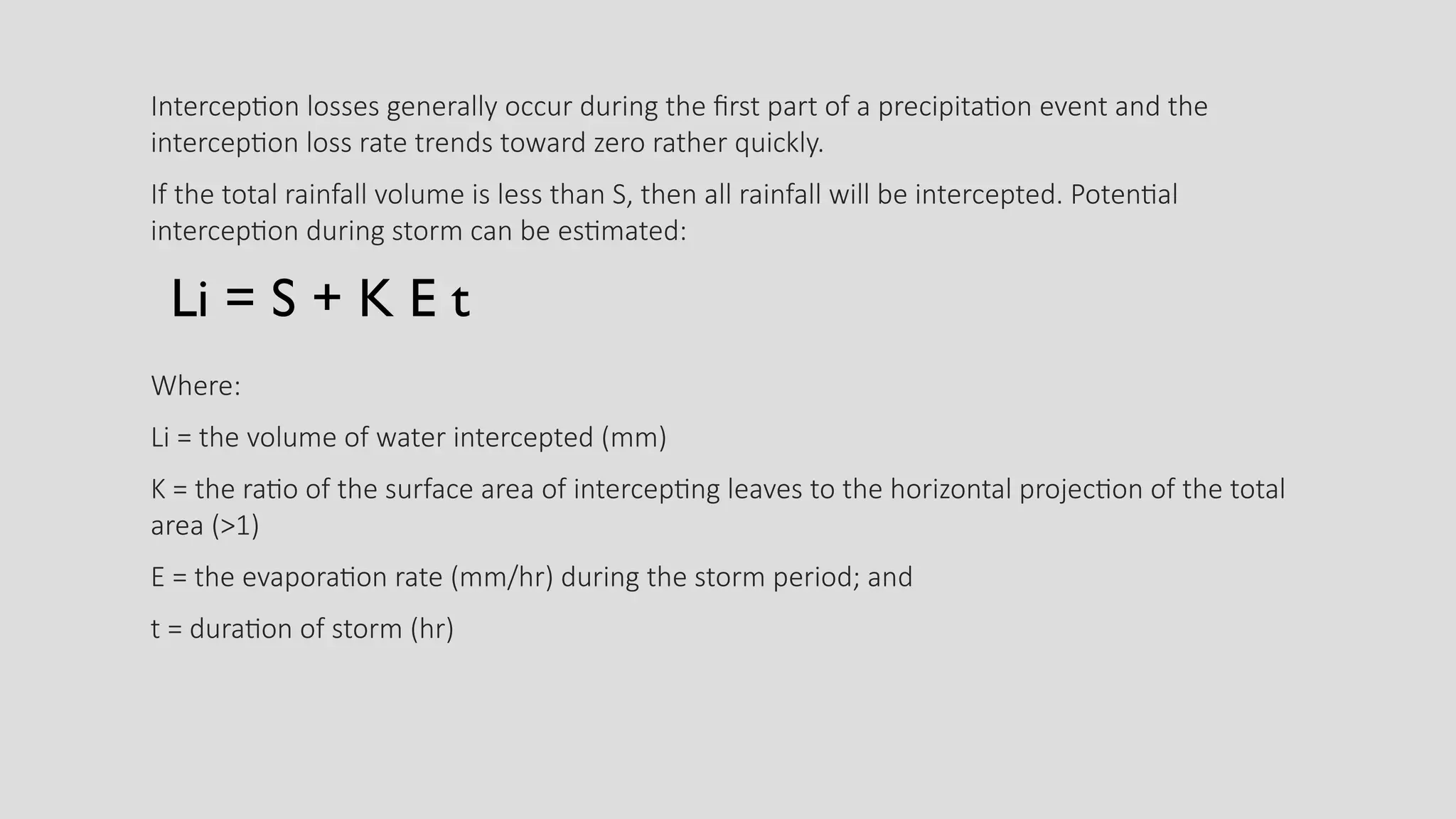 Evaporation, transpiration, interception and depression storage.pptx