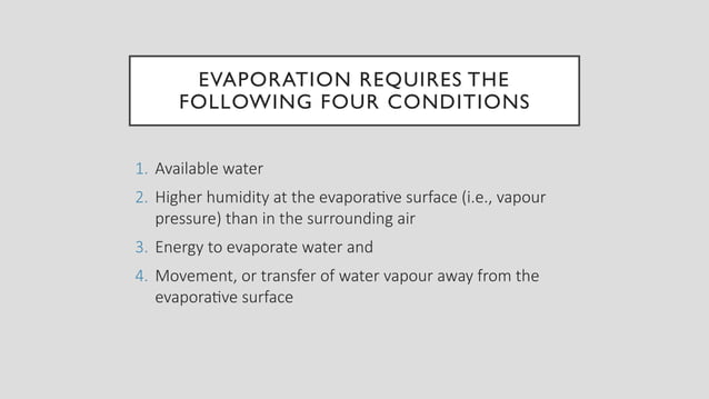 Evaporation, transpiration, interception and depression storage.pptx