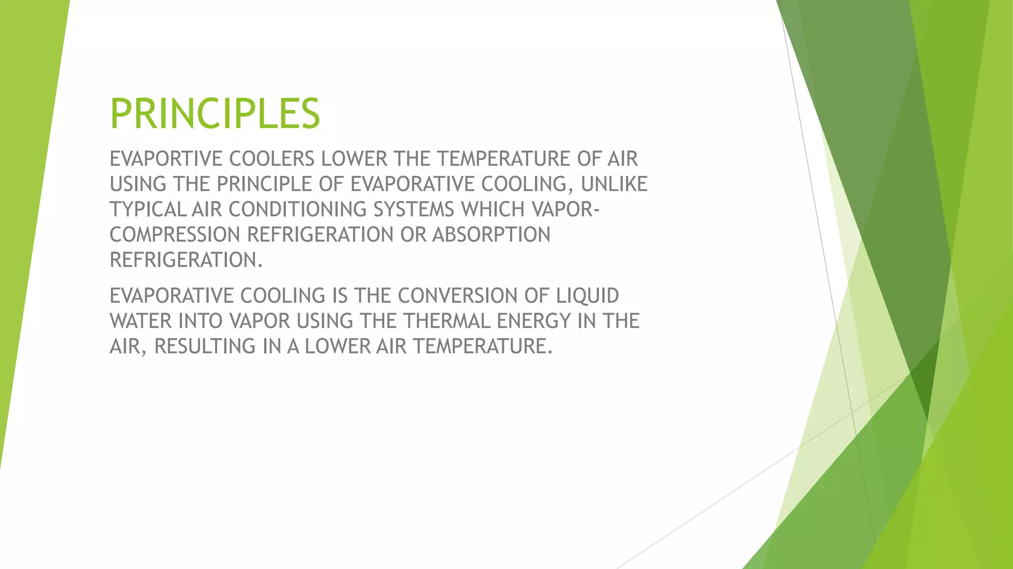 Evaporative cooling system | PPTX