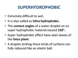Evaporation crystallization in drops on super hydrophobic and liquid ...