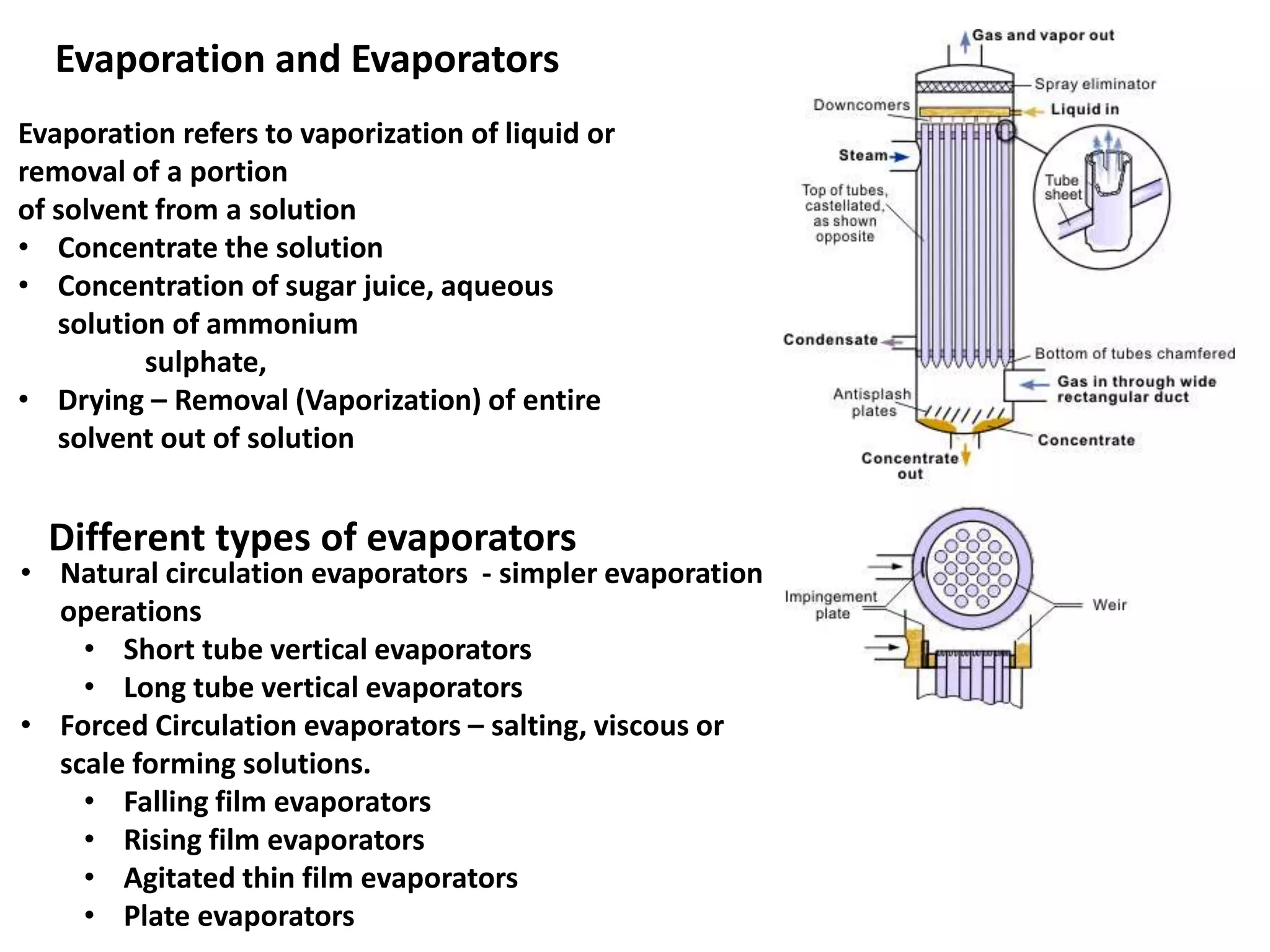 Evaporators | PPTX
