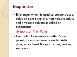 Evaporators | PPTX