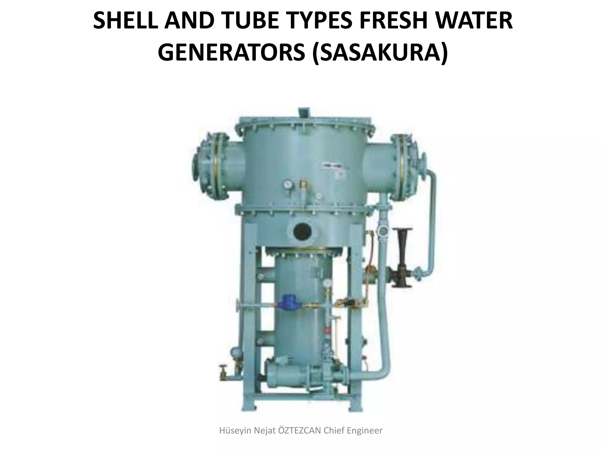 Marine Fresh Water Generators | PPTX