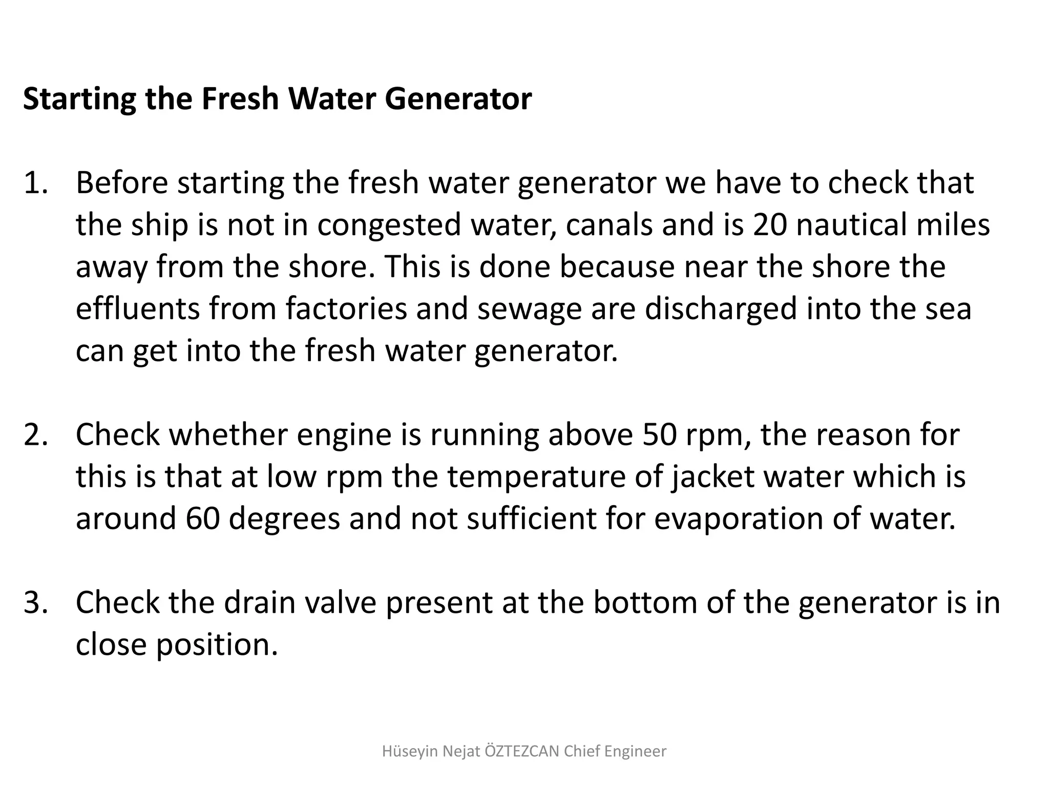 Marine Fresh Water Generators | PPTX | Chemistry | Science