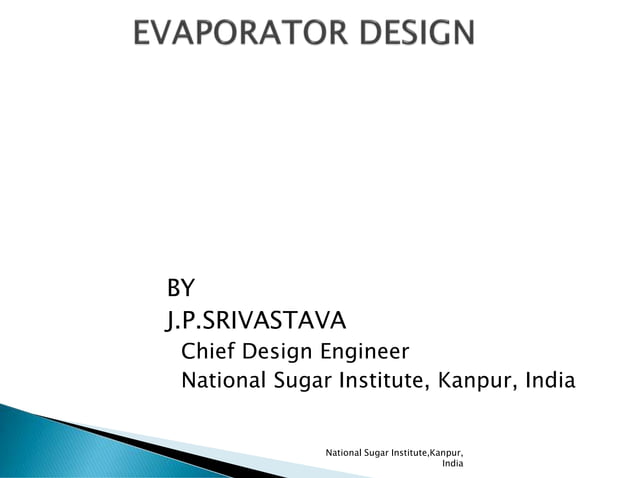 Sugar mill evaporator and Batch pan designing and control | PDF ...