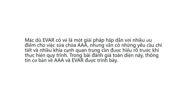Endovascular Aneurysm Repair (EVAR).pptx