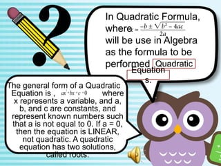 Quadratic Formula | PPTX