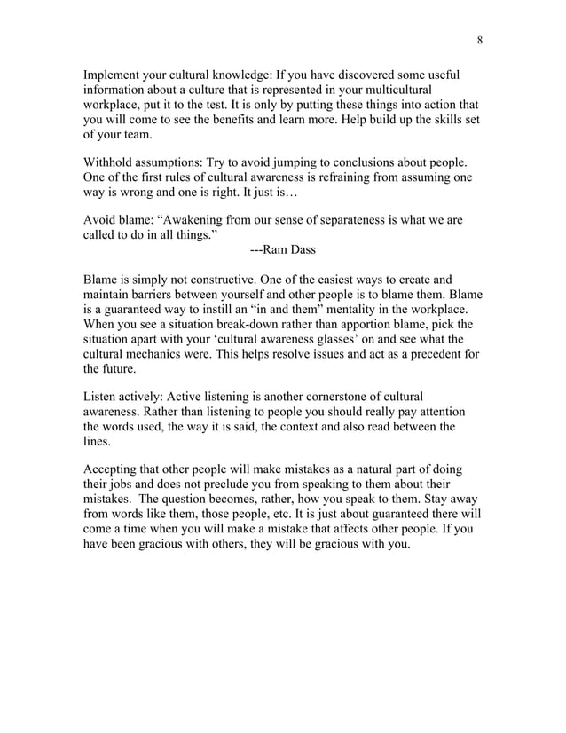 Evasmulticulturalspeech0507 | PDF