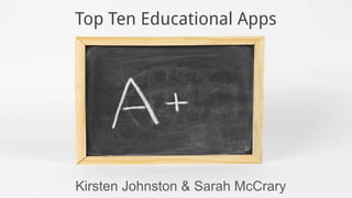 Evaulation of educational apps | PPT