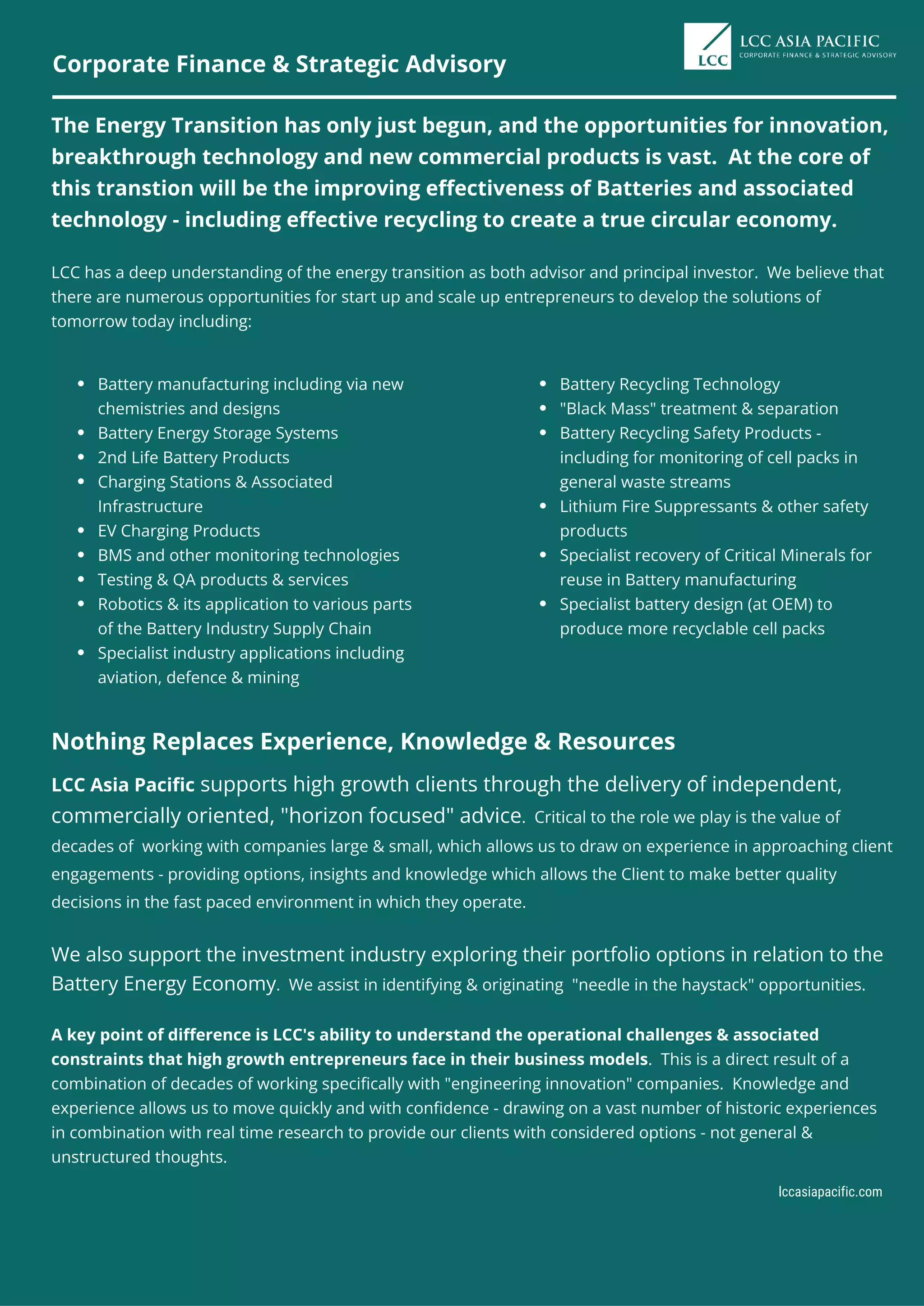 EV Battery Ecosystem Investment Banking | PDF