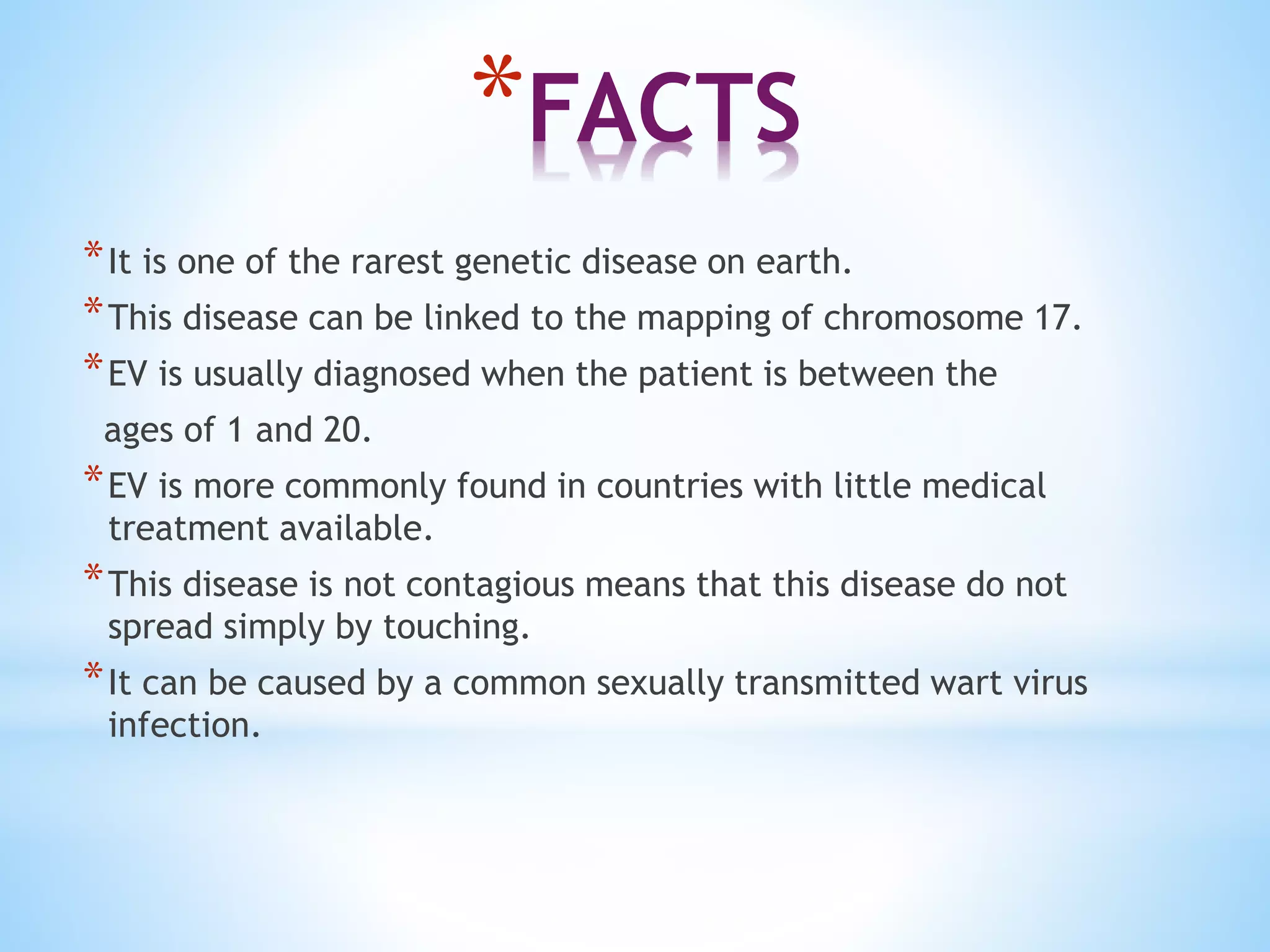 Tree-man disease (Epidermodysplasia Verruciformis) | PPTX