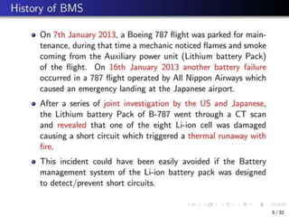 Electric Vehicle Battery Management System | PPTX