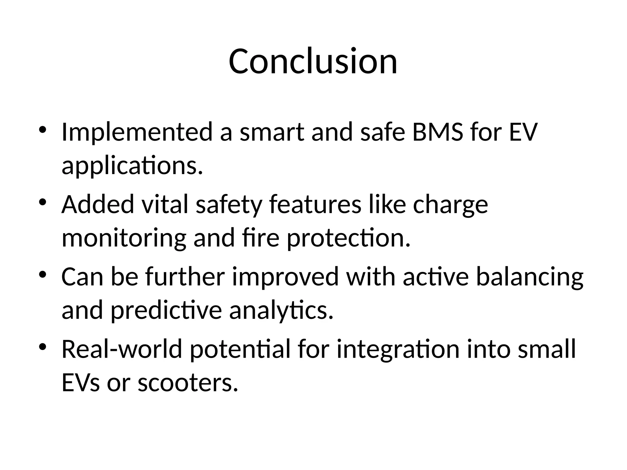 Battery Management System (BMS) with Charge Monitor and Fire Protection ...