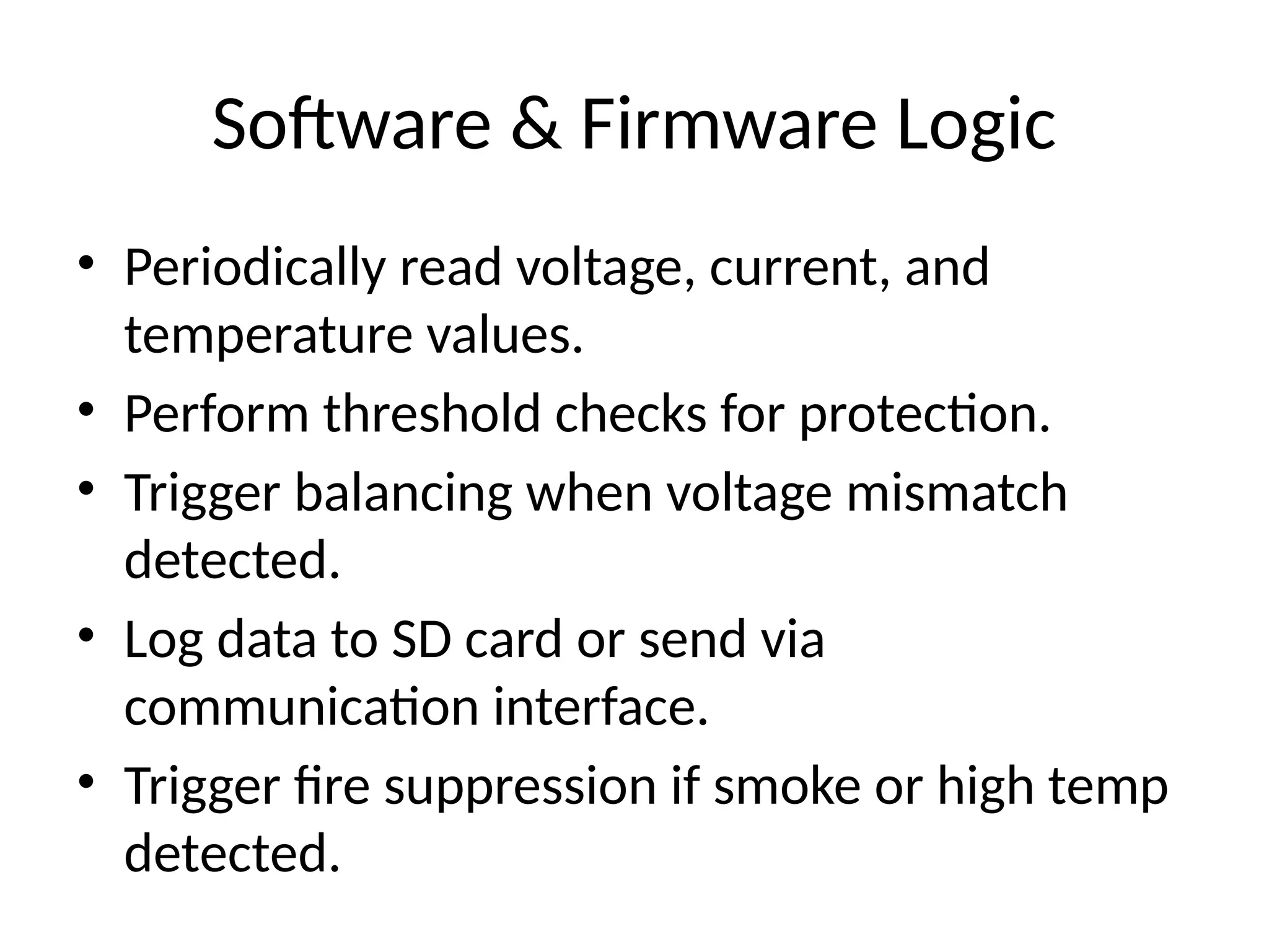 Battery Management System (BMS) with Charge Monitor and Fire Protection ...