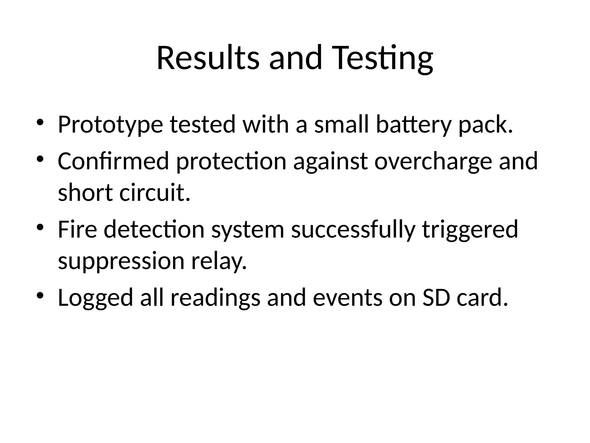 Battery Management System (BMS) with Charge Monitor and Fire Protection ...