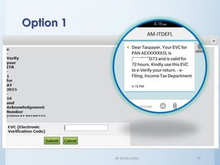 Practical Guide on Electronic Verification Code (EVC) | PDF