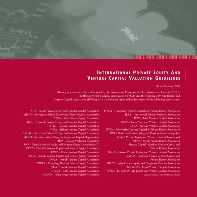 EVCA international company valuation guidelines | PDF | Private Equity | Business Banking & Finance
