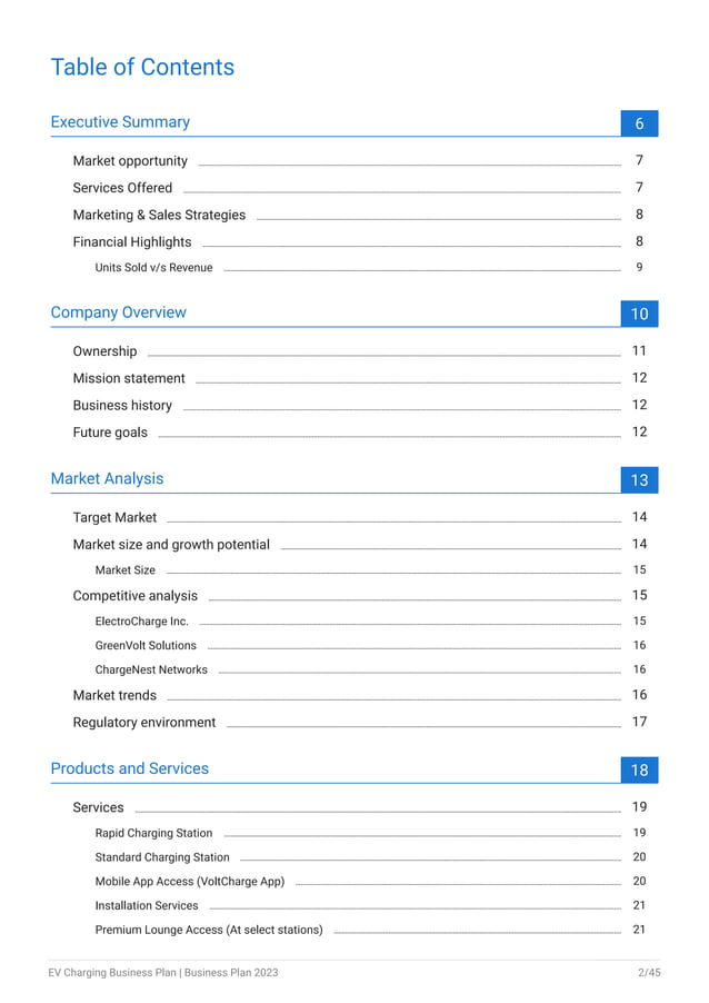 ev charging business plan example .pdf | Green Vehicles | Auto Type