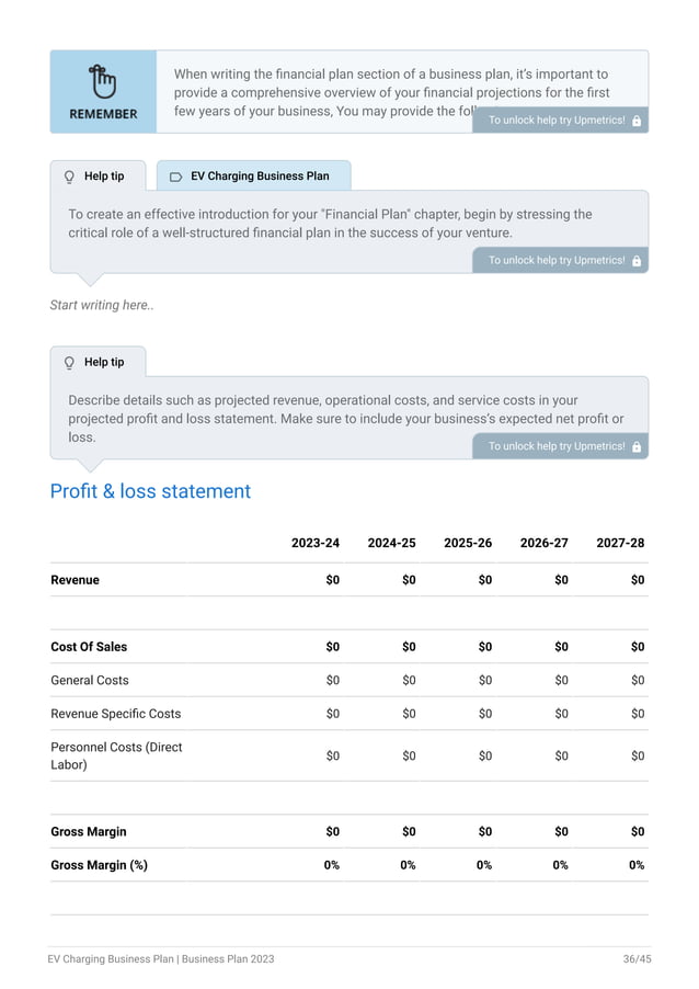 ev charging business plan example .pdf | Green Vehicles | Auto Type