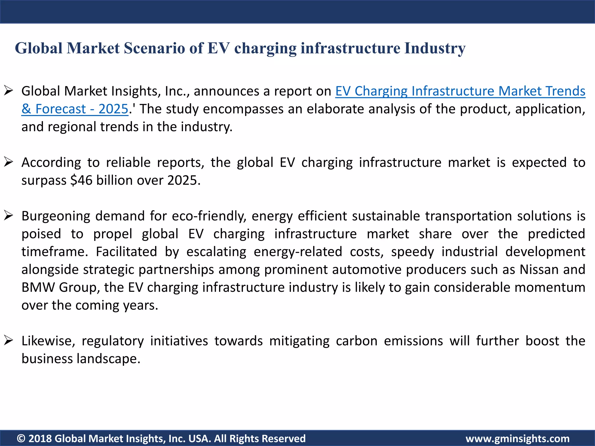 Ev charging infrastructure market | PPT