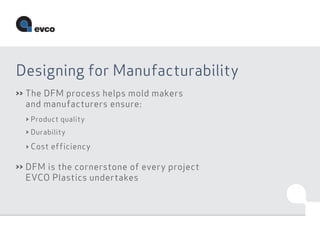Design for Manufacturability - EVCO Plastics | PDF