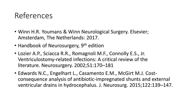 External Ventricular Drain (EVD) | PPTX