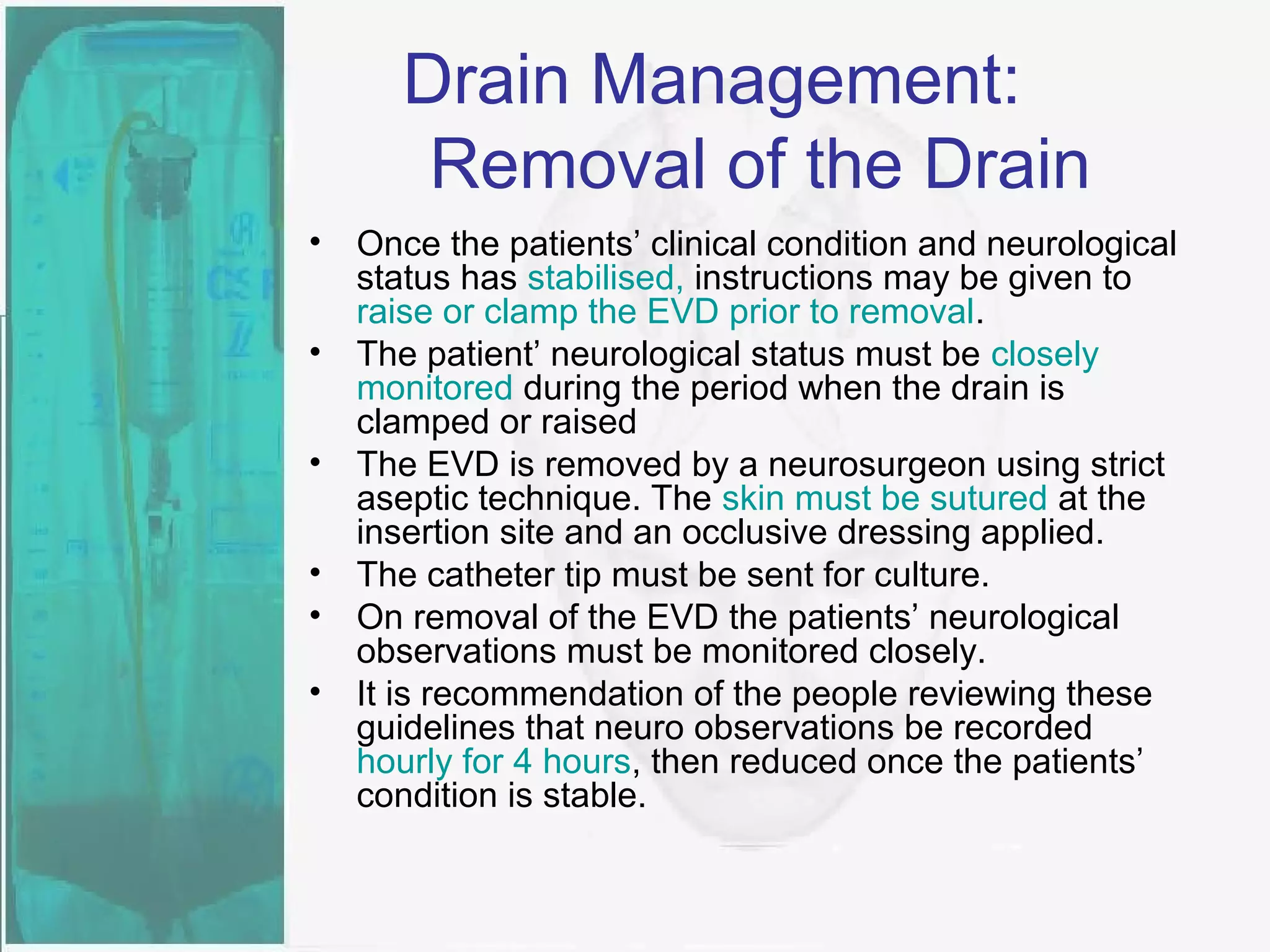 External Ventricular Drain | PPT