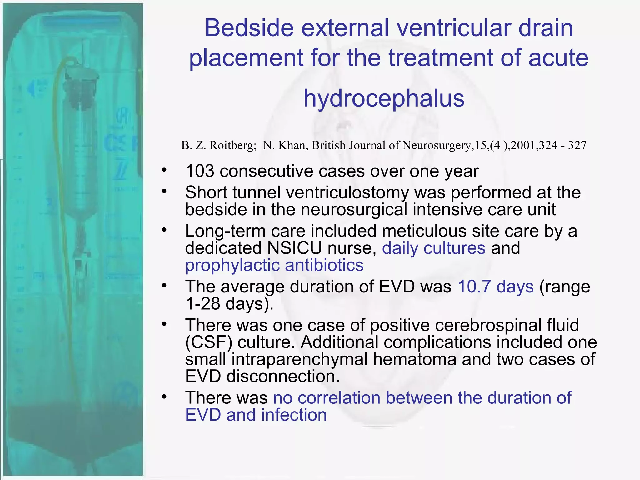 External Ventricular Drain | PPT