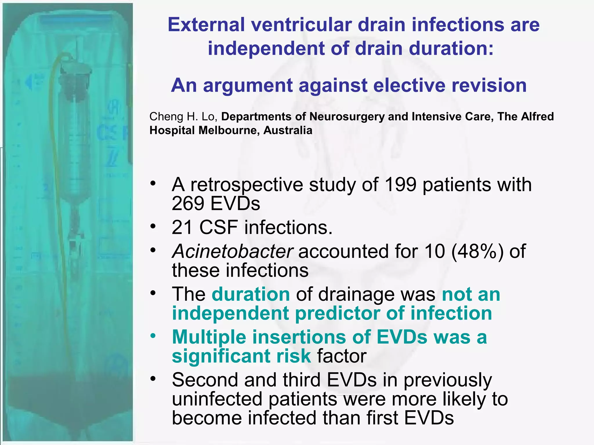 External Ventricular Drain | PPT