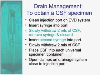External Ventricular Drain | PPT