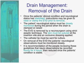External Ventricular Drain | PPT