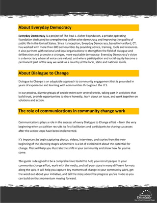 Everyday Democracy Communications Toolkit | PDF
