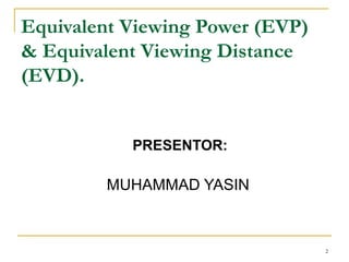 Evd,Evp | PPT