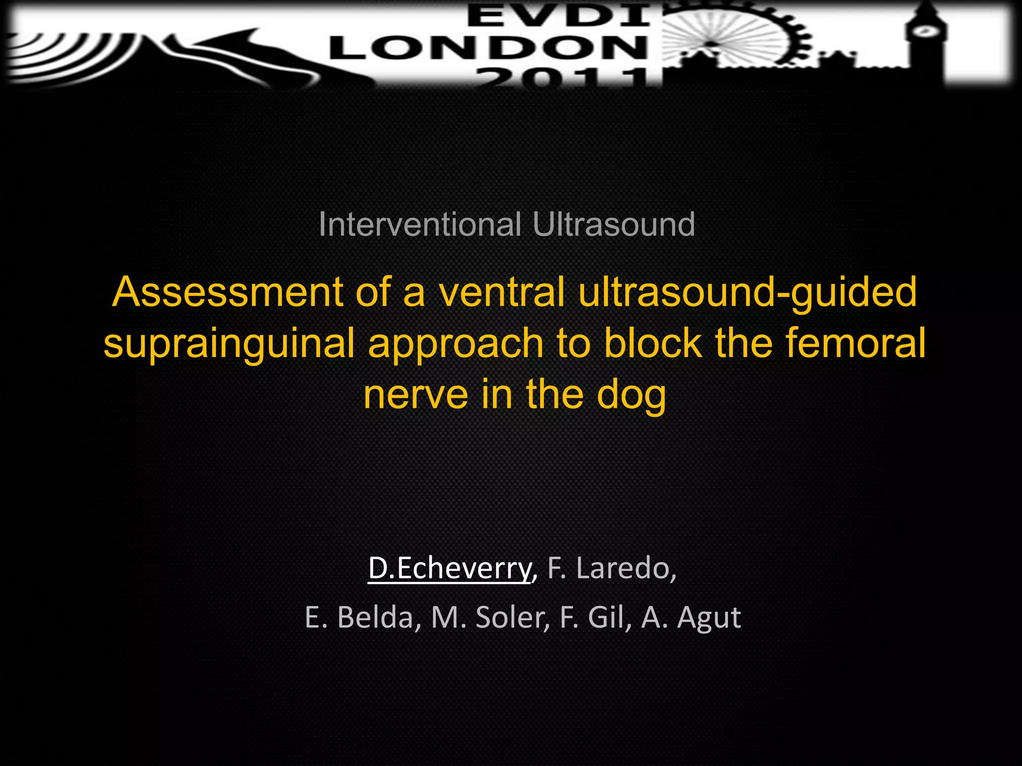 Assessment of a ventral ultrasound-guided suprainguinal approach to ...