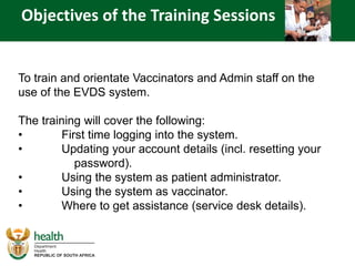 EVDS - User Training Session | PDF