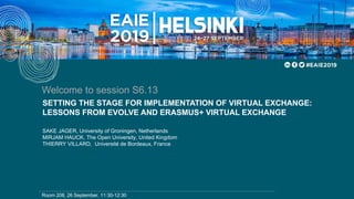 Setting the Stage for Virtual Exchange Implementation | PPT