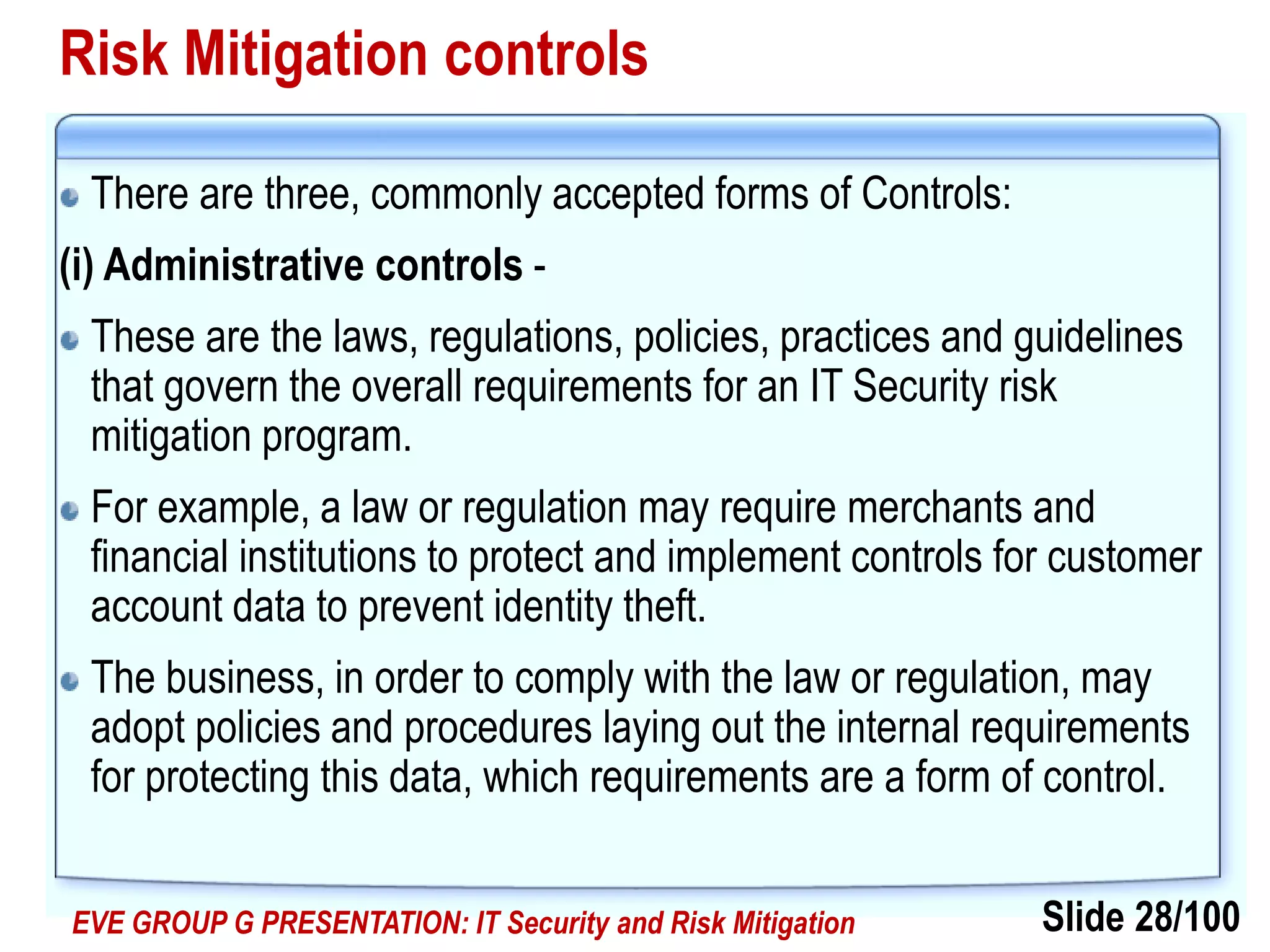 IT Security and Risk Mitigation | PPTX