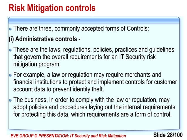 IT Security and Risk Mitigation | PPTX | Databases | Computer Software and Applications