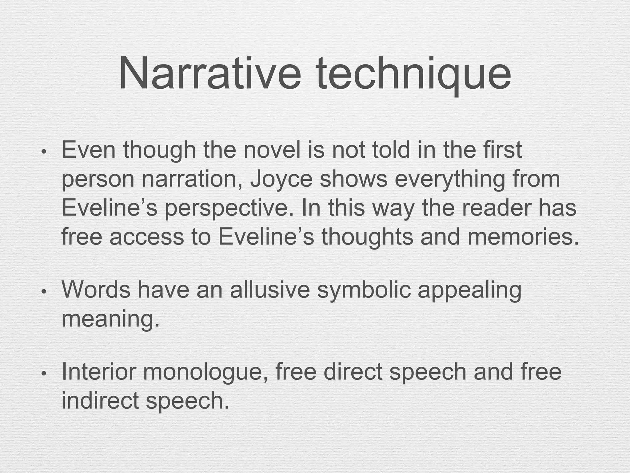 Eveline by James Joyce: an analysis | PPTX