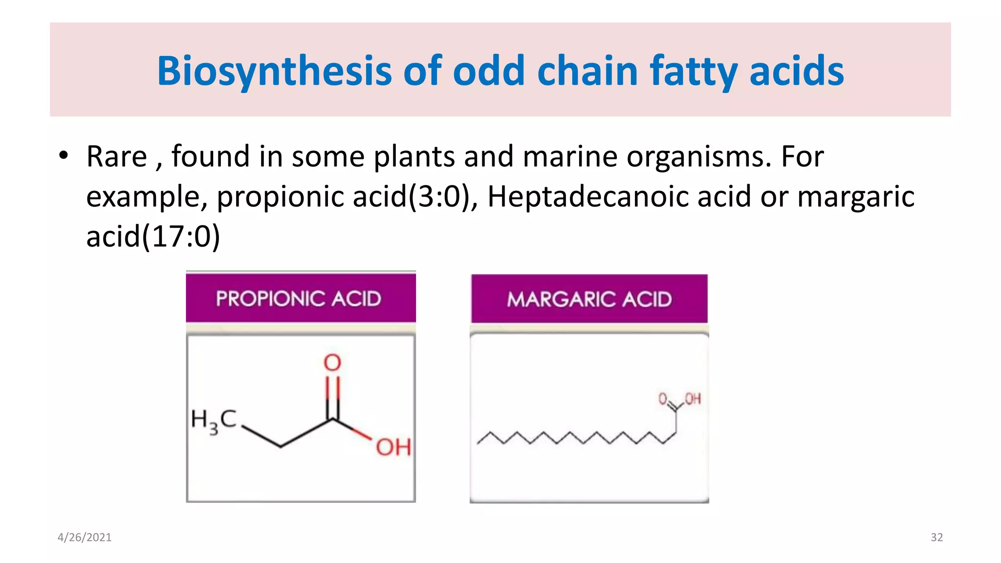 Even and odd number of fatty acids | PPTX
